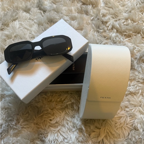 Prada | Accessories | Prada Black Sunglasses Full Inclusion | Poshmark
